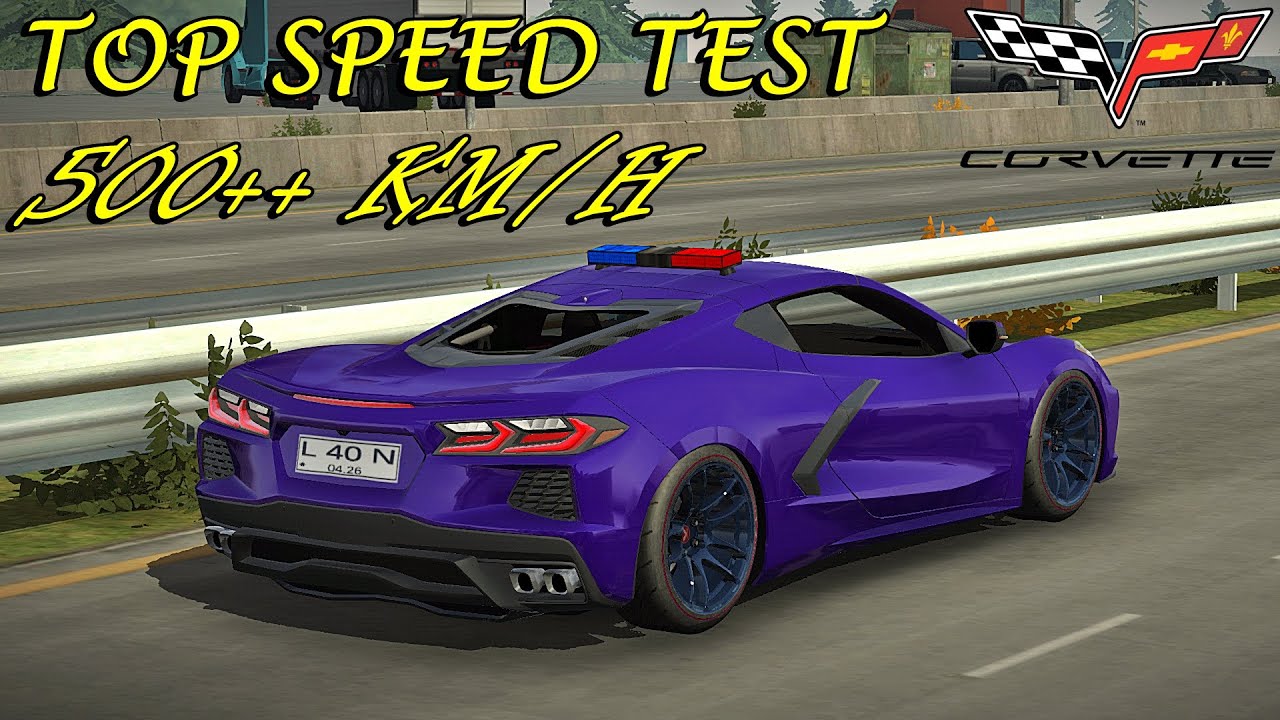 CHEVROLET CORVETTE C8 || TOP SPEED TEST || CAR PARKING MULTIPLAYER GAME ...