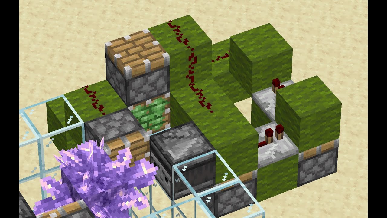 Automatic Amethyst Crystal Farm Concept | Minecraft - YouTube