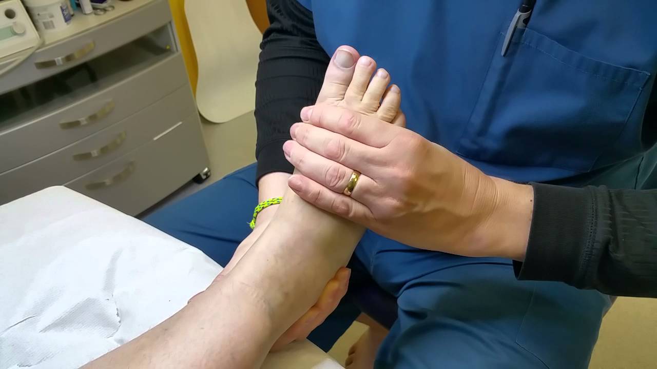 Mobilising Mid-Tarsal Joint of foot. - YouTube