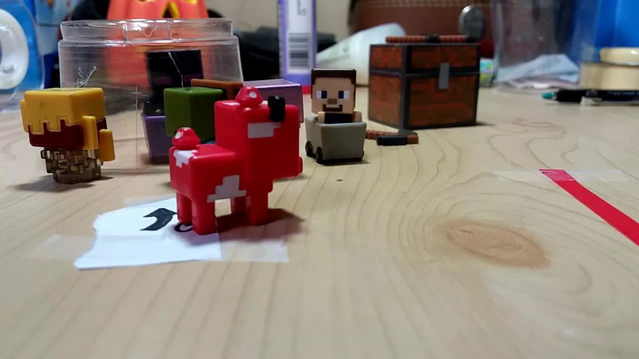 Minecraft mini figures stop motion - Trap 마크 미니 피규어 스톱 모션 - YouTube