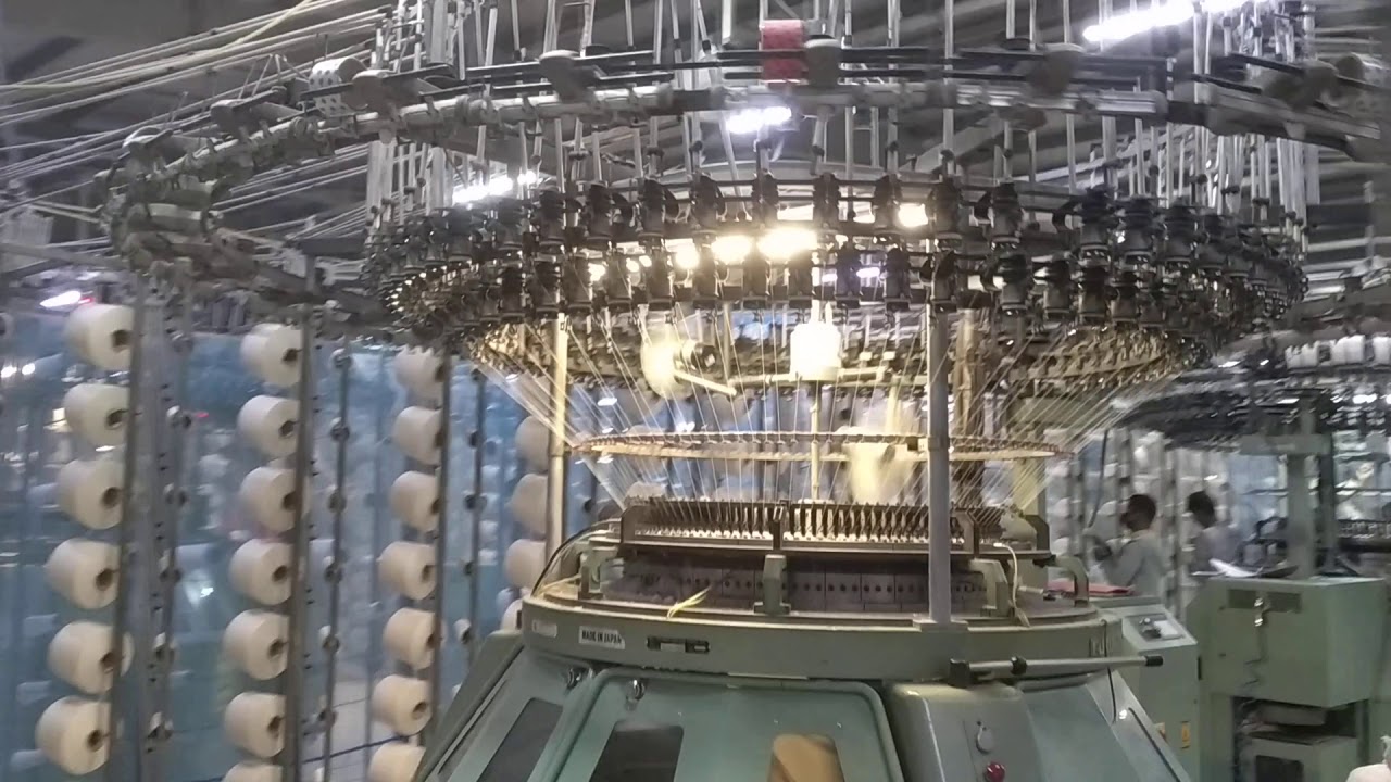 Circular Knitting Machine - YouTube