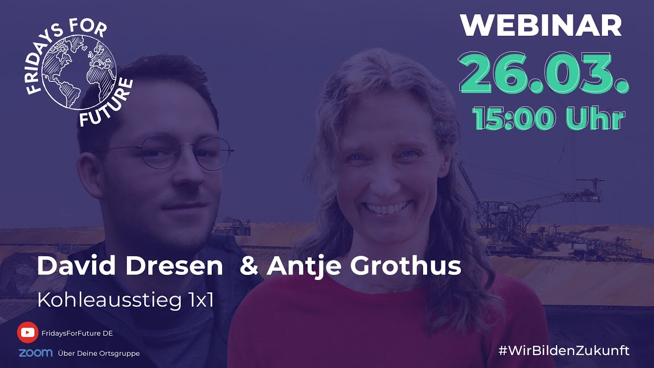 David Dresen (Alle Dörfer Bleiben) & Antje Grothus (Klimaaktivistin ...