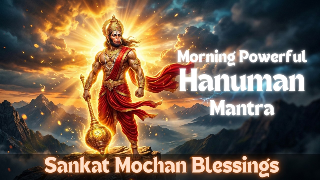 Morning Powerful Hanuman Mantra Chanting - Sankat Mochan Blessings ...