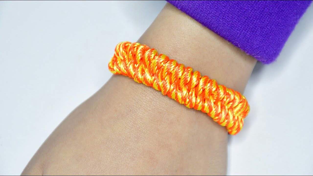 How To Make Thread Bracelet || Thread Bracelet Making - YouTube