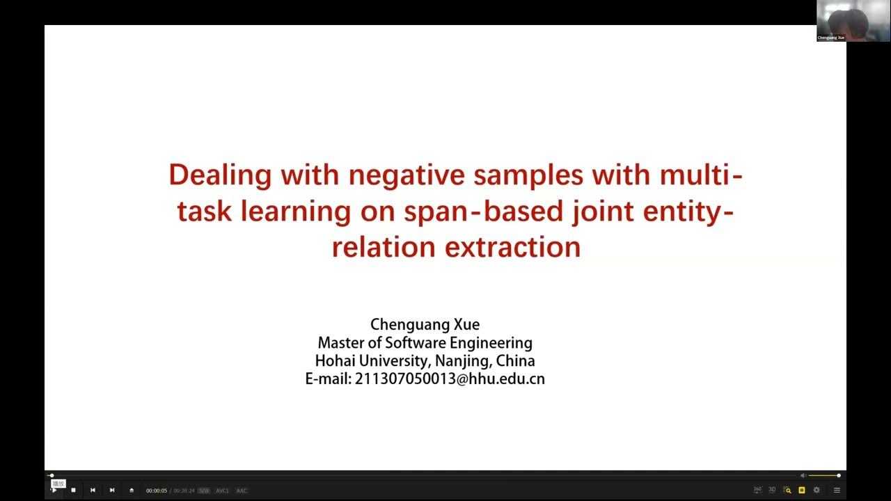 Dealing with Negative Samples with Multi Task Learning on Span Based Joint Entity - YouTube