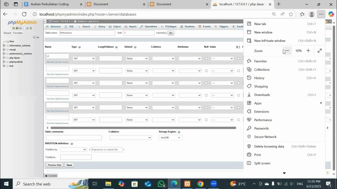 Pengantar Coding Praktek Meng create dan read data - YouTube