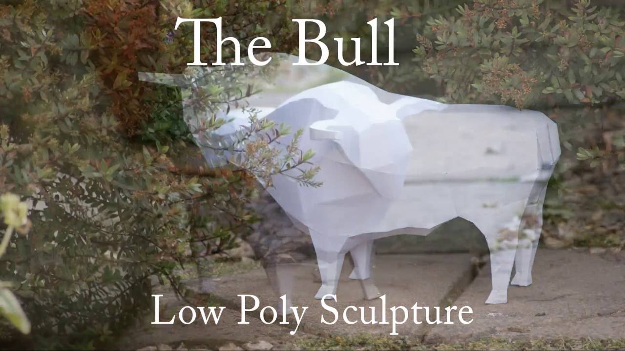 Building 'The Bull' - a low poly papercraft sculpture from PaperHen ...