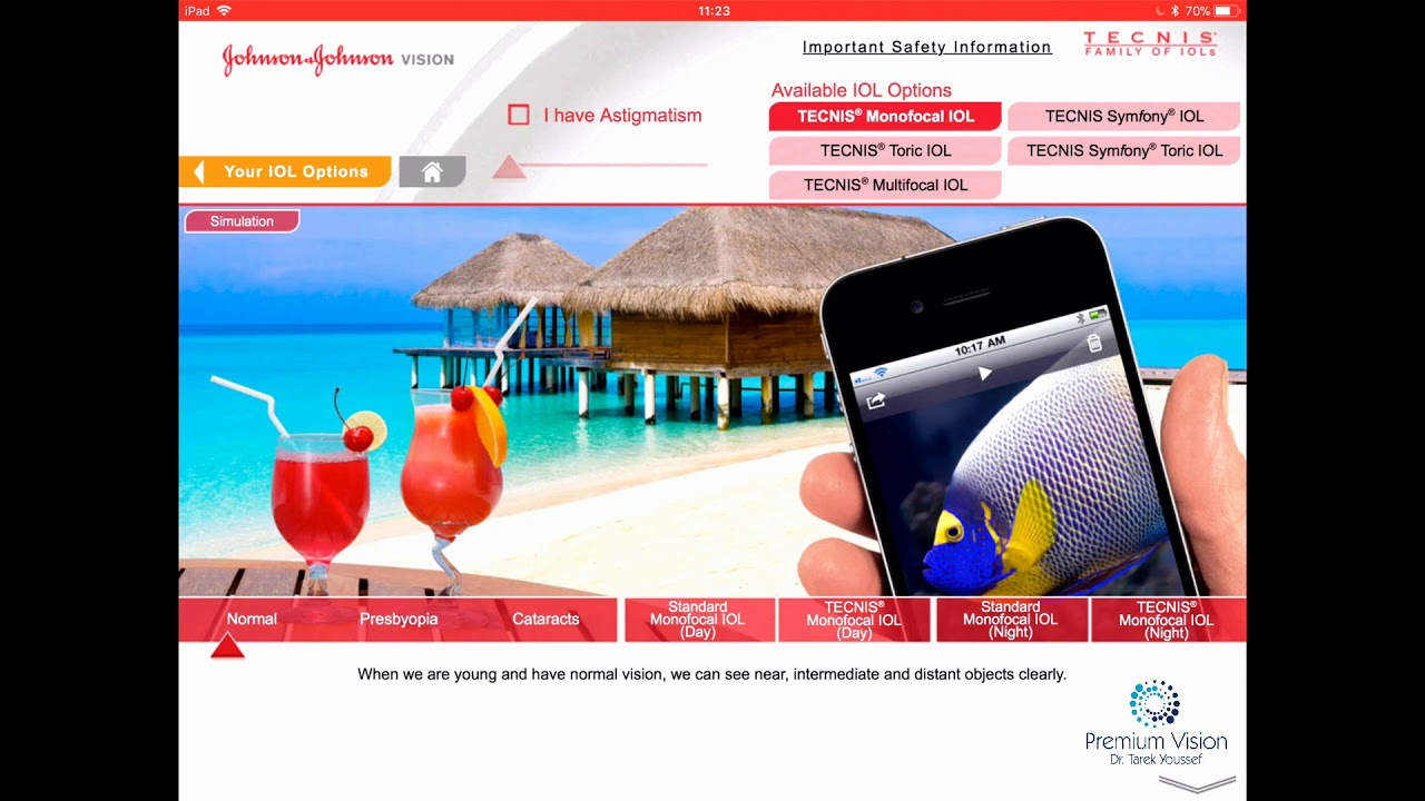IOL Options and Vision Simulator - YouTube