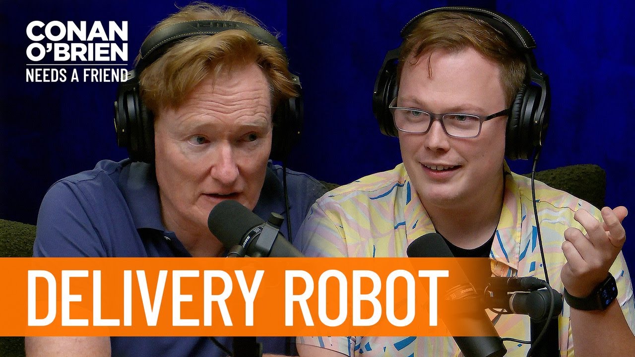 Conan Threatens To Replace David Hopping With A Delivery Robot | Conan ...