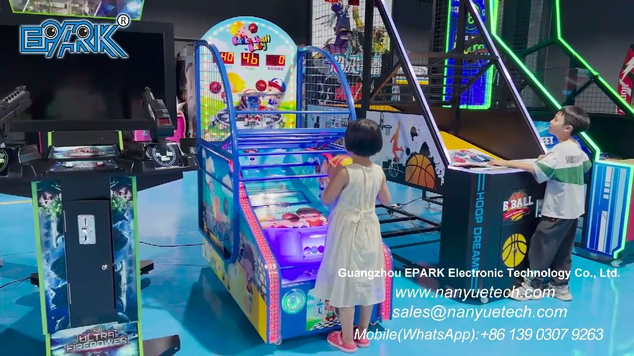 EPARK Kids Basketball Machine Amusement Park Indoor Sport Game Machine ...