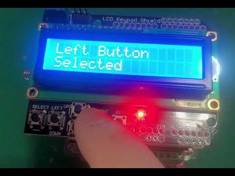 Four Mode Selection (16x2 LCD Keypad Shield) - YouTube