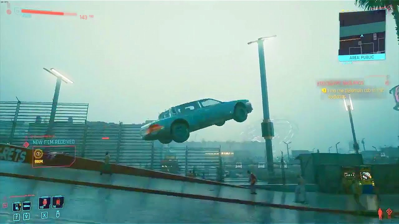 Flying Car in Cyberpunk 2077 - YouTube