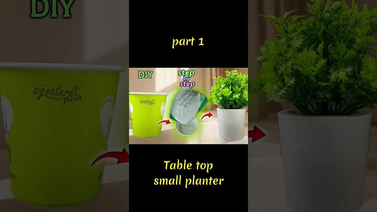 table top small planter part: 1 - YouTube