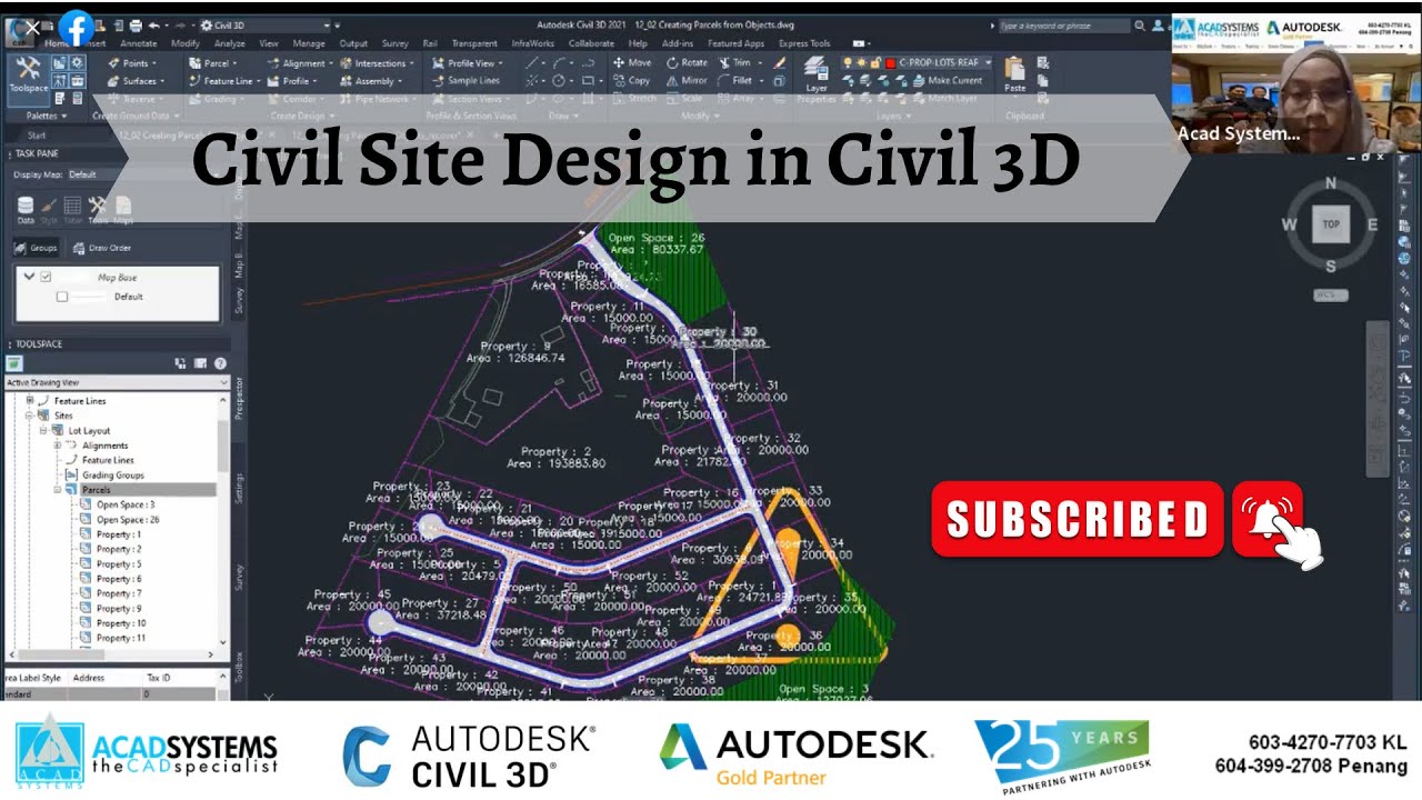 Civil Site Design in Civil 3D - YouTube