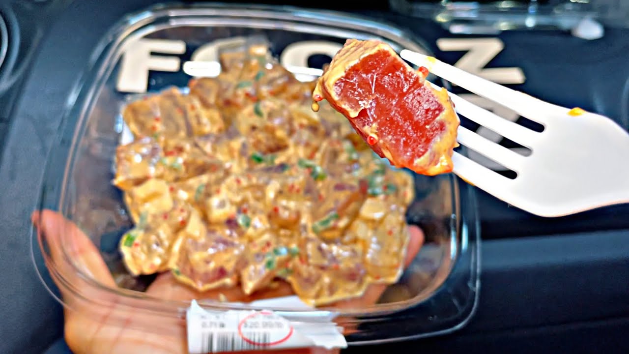 Costco Spicy Ahi Poke Review - YouTube