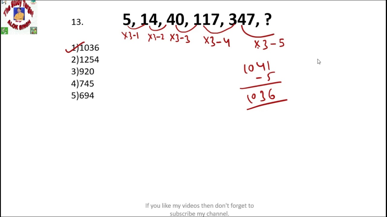 Number Series Part 2 how To Find Missing Number YouTube number-series-part-2-how-to-find-missing-number-youtube