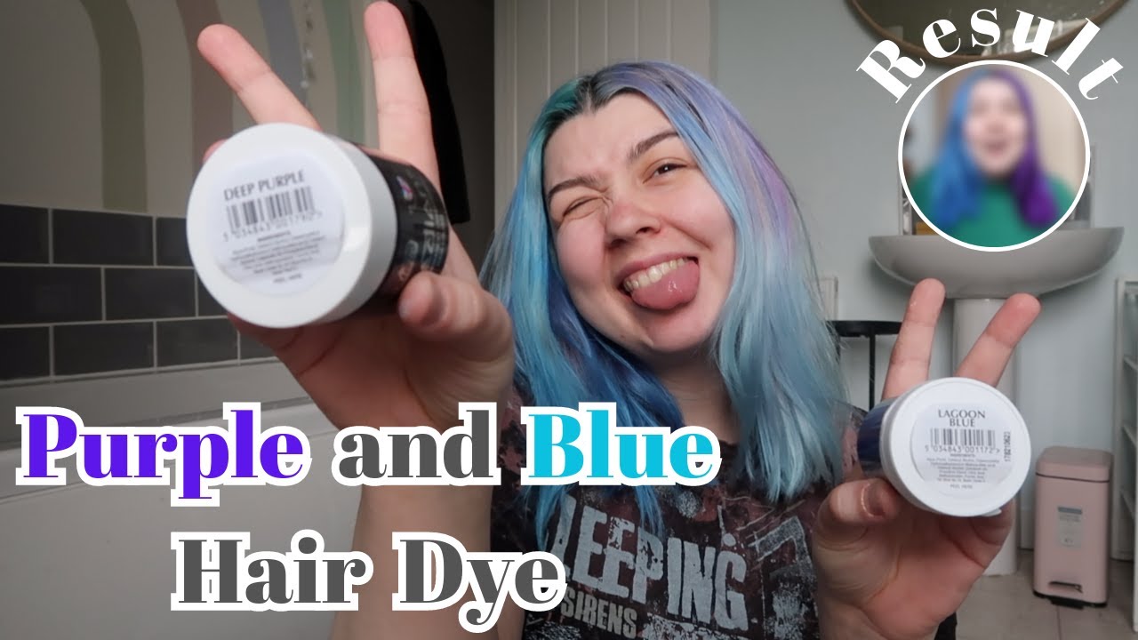 Dying My Hair Purple and Blue with Directions Deep Purple and Lagoon ...