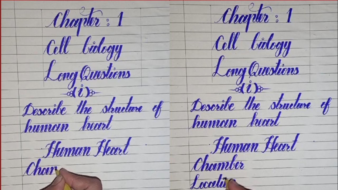 How to write using cut marker /science subject paper presentation for ...