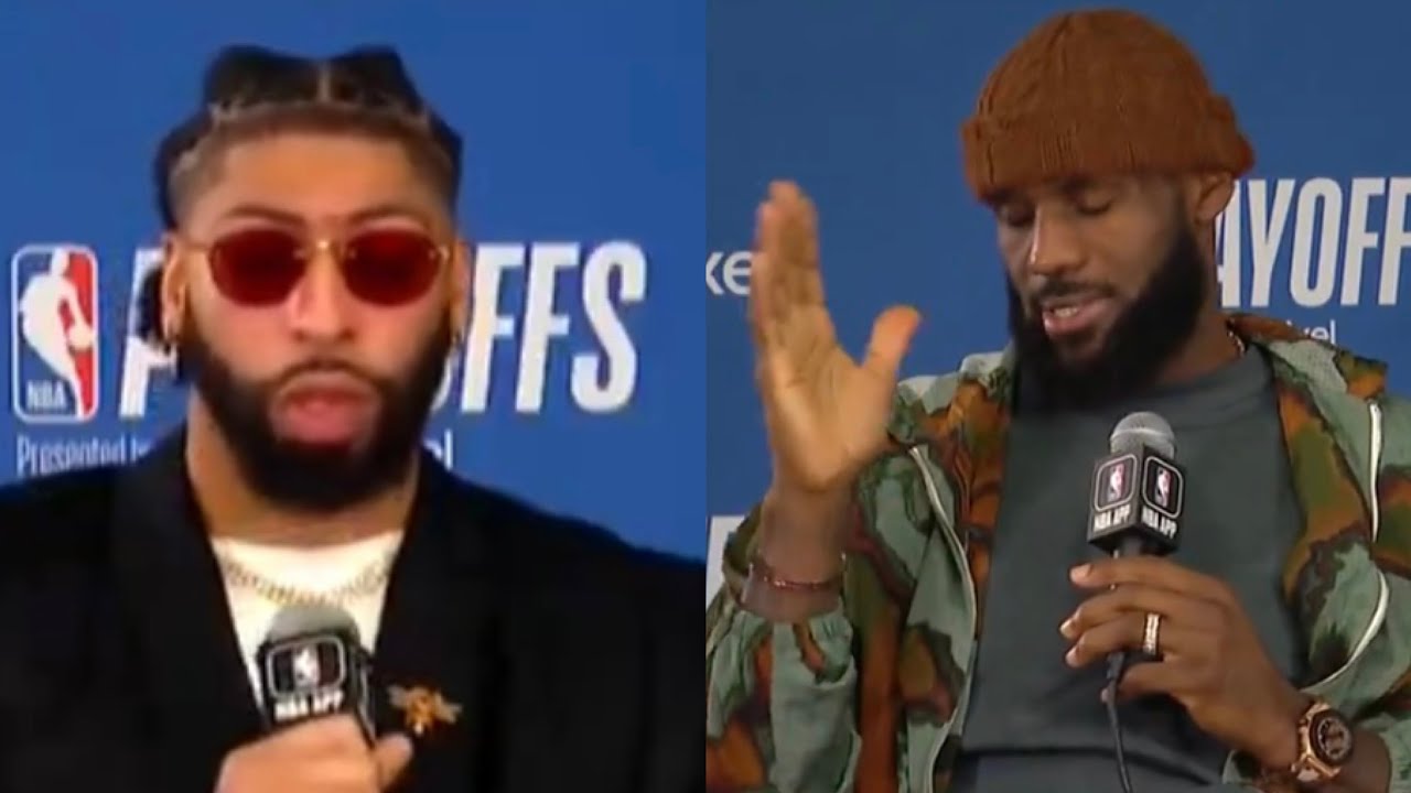 LEBRON JAMES AND ANTHONY DAVIS GET PISSED AND STORM OUT OF POST GAME ...