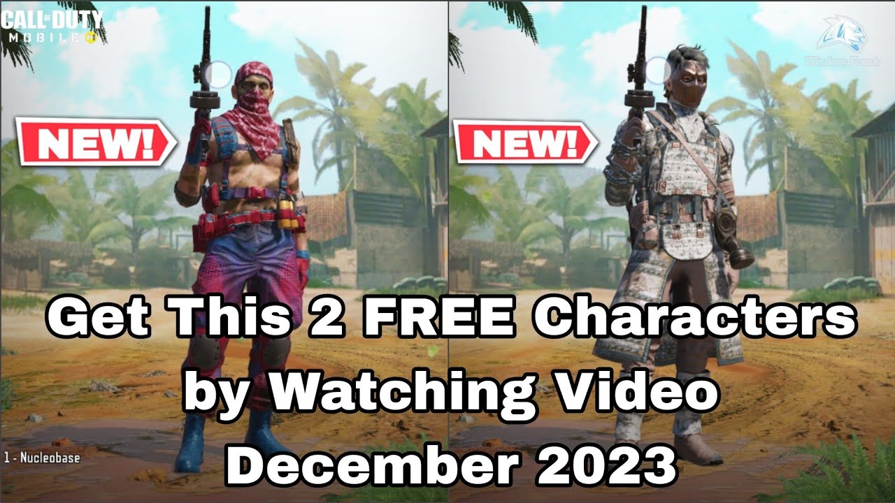 Get 2 FREE Characters by Watching Video Cod Mobile | Tengu - Rebar ...