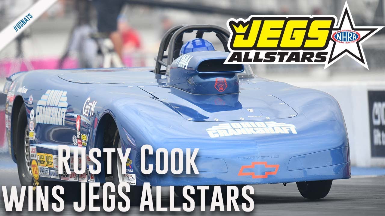 Rusty Cook wins the JEGS Allstars in Super Gas - YouTube