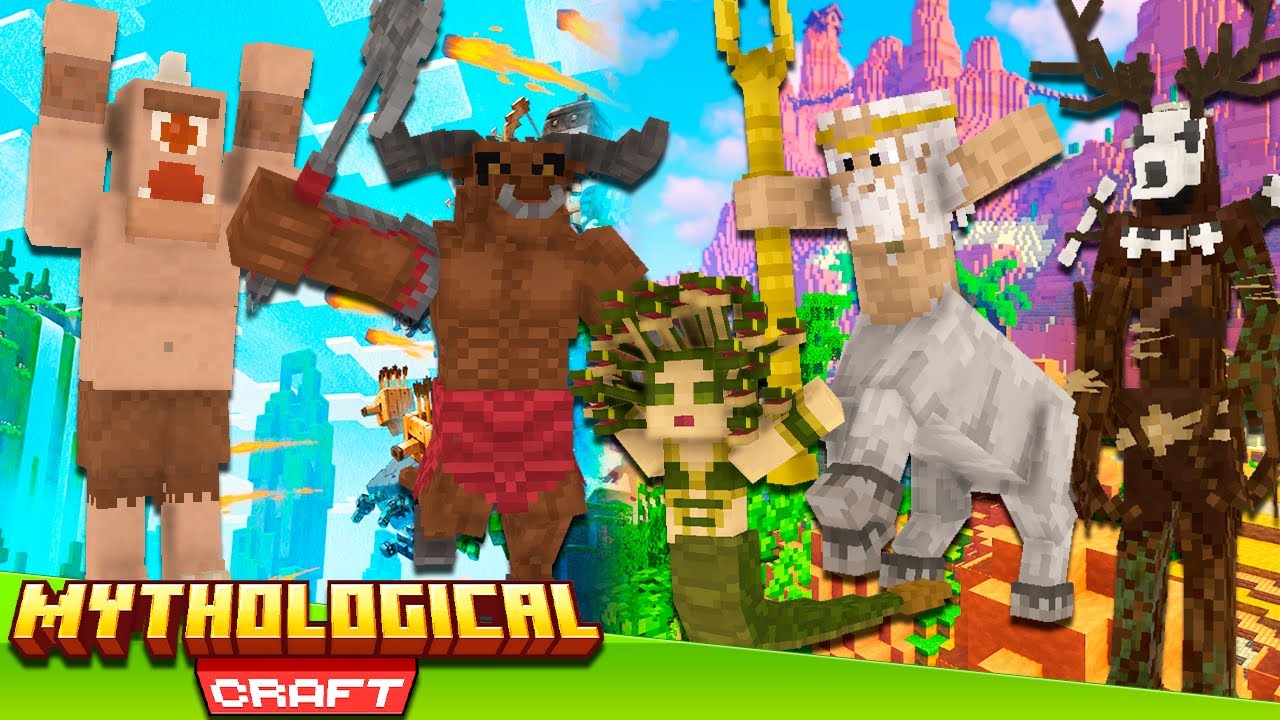 ATUALIZOU MYTHOLOGICAL CRAFT!: MINOTAURO, CICLOPE, MEDUSA! | 1.21 ...