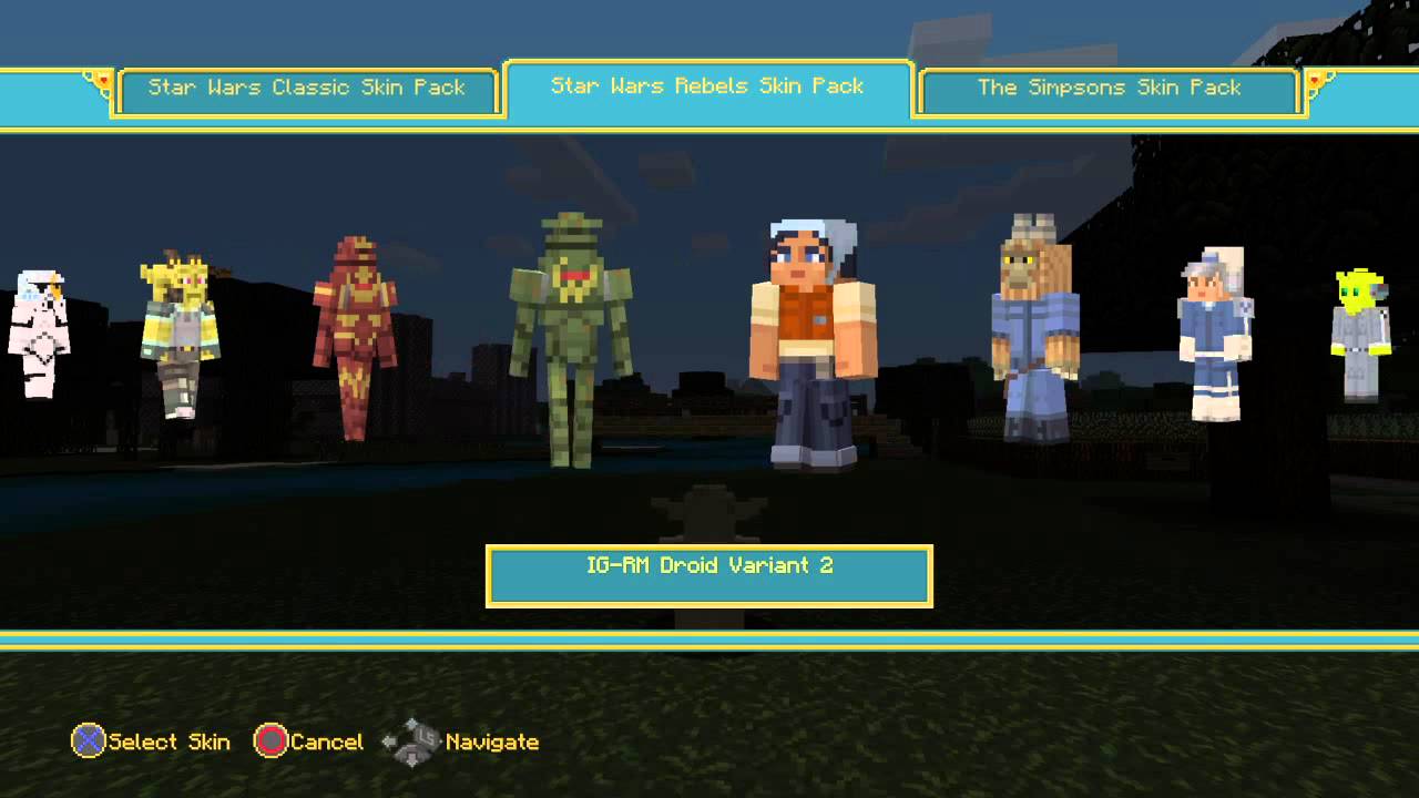 Minecraft: PlayStation®4 Edition - Star Wars skins - YouTube