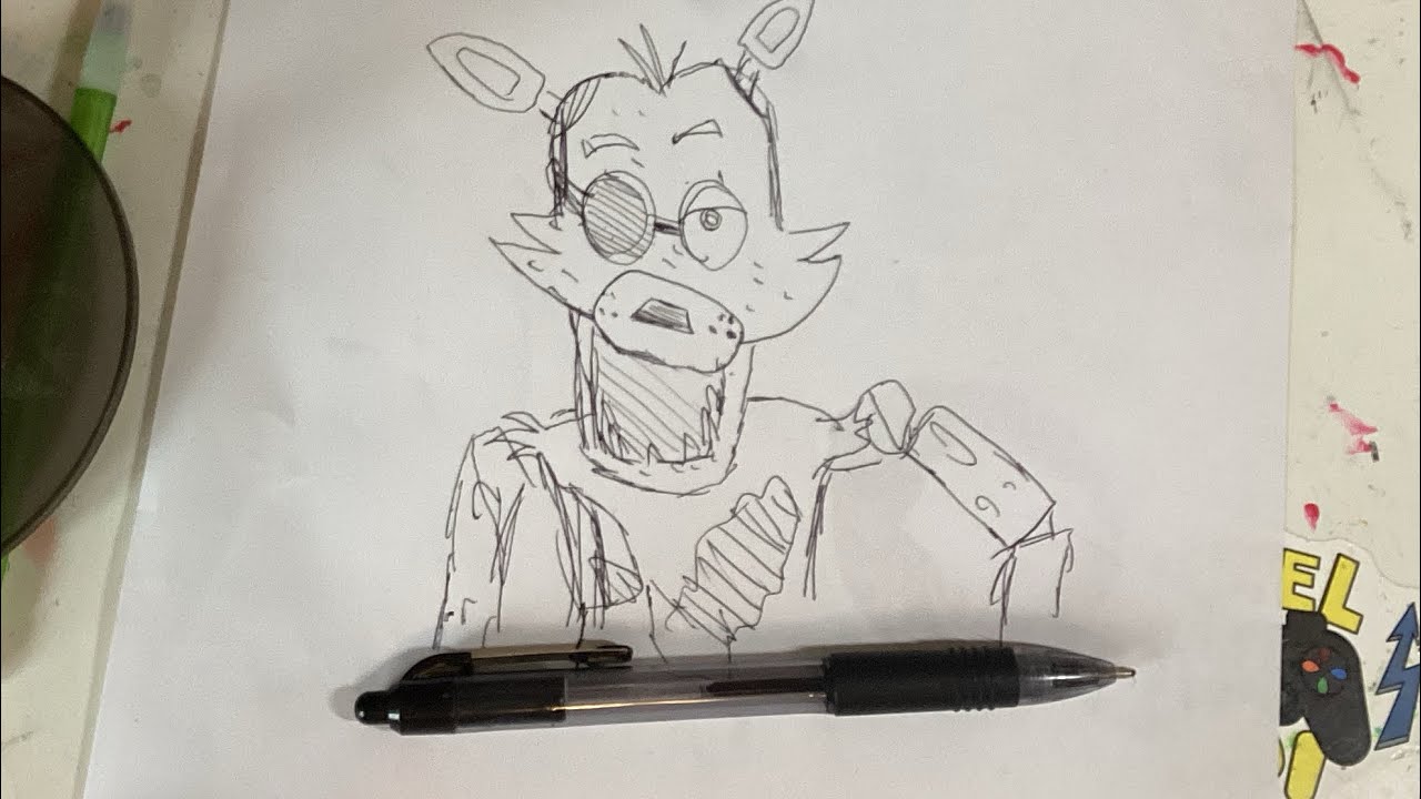 How to draw foxy - YouTube