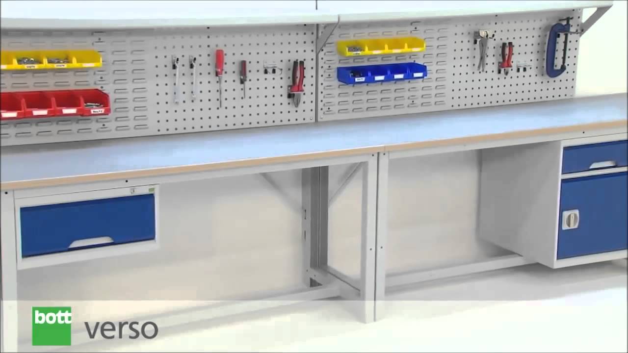 bott verso workbenches with FREE DELIVERY from Cupboards Direct Ltd. - YouTube