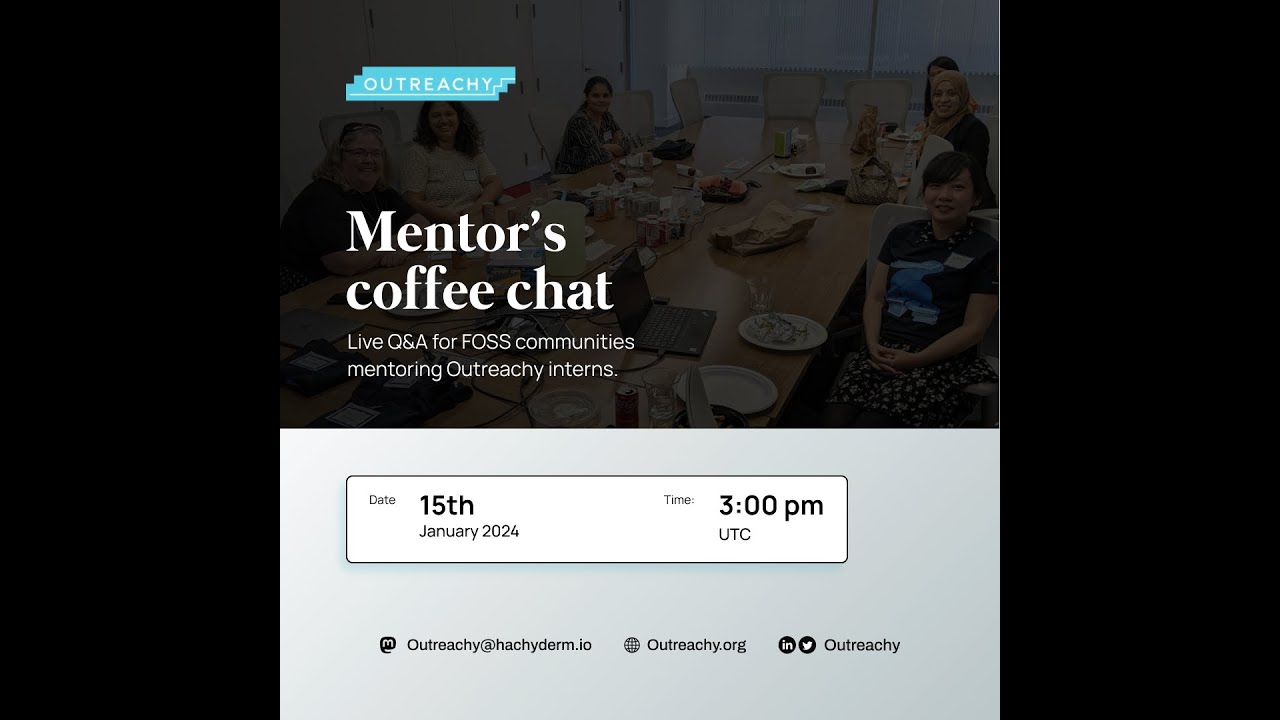 Live Q Anda For Foss Communities Mentoring Outreachy Interns Youtube