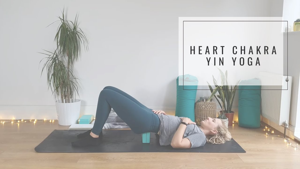 HEART CHAKRA YIN YOGA - 45MIN ANAHATA CLASS - CLARE BETHAN YOGA - YouTube