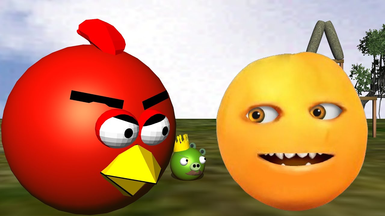 Annoying Orange vs. ANGRY BIRDS - Animated Comic Clip - YouTube