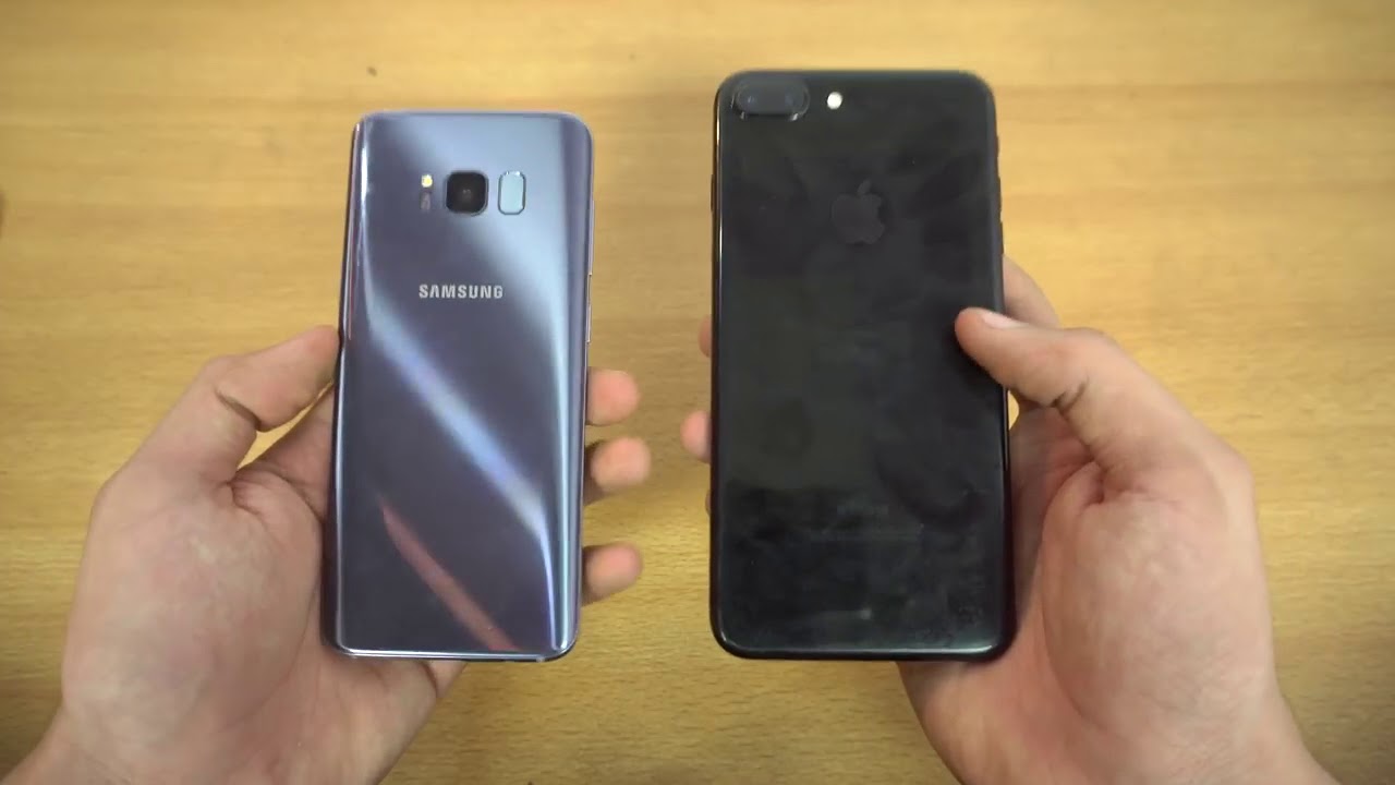 Samsung Galaxy S8 Vs Iphone 7 Plus Speed Test Youtube