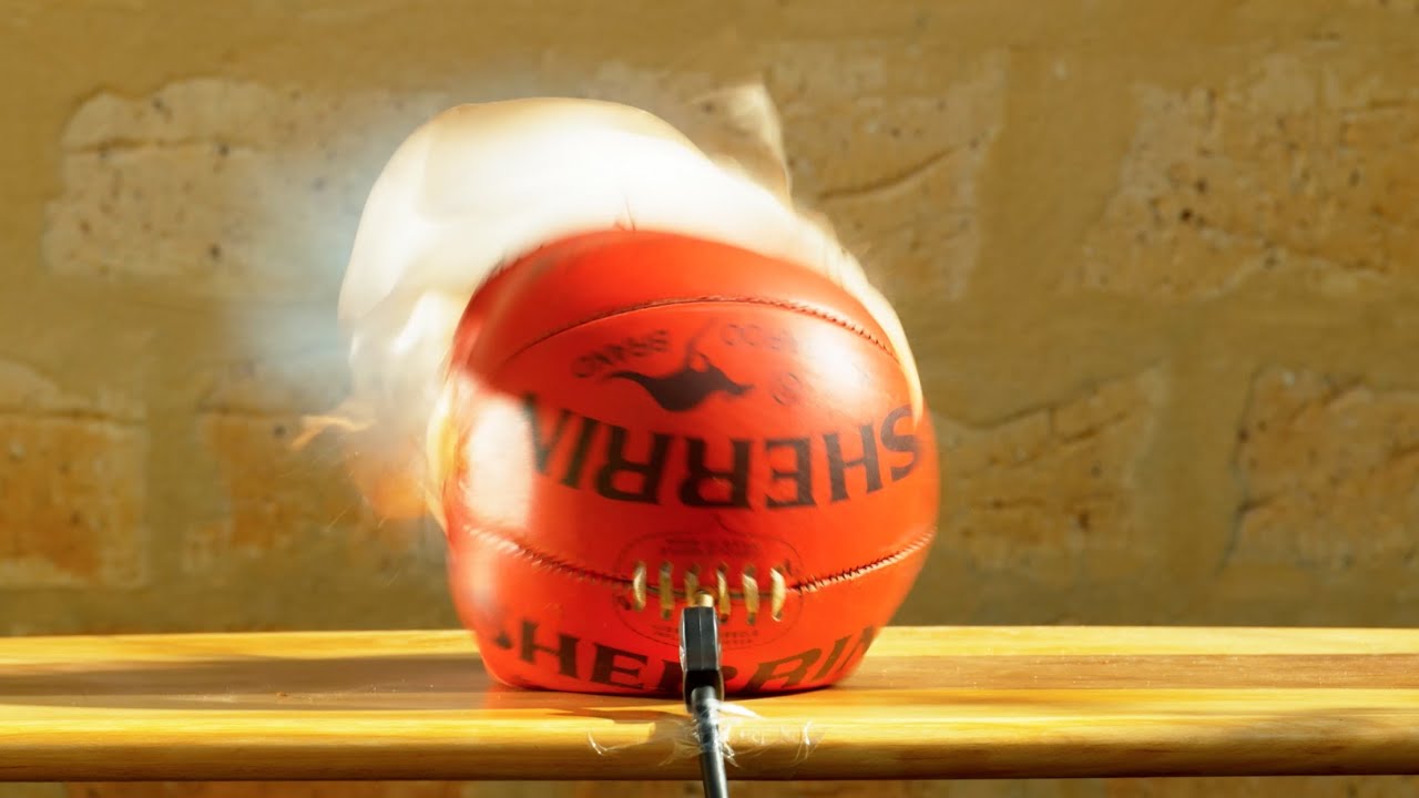 What's inside an Australian Football? - YouTube