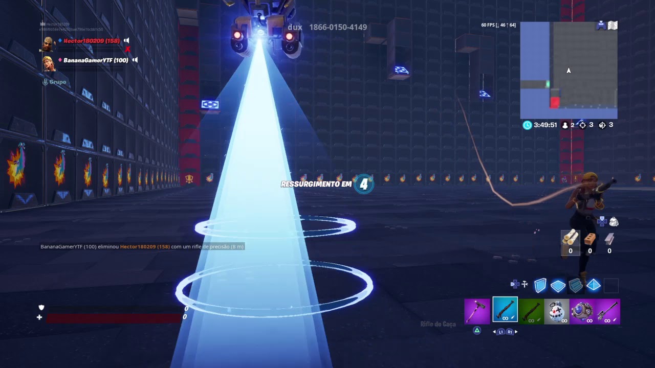 Jogando fortnite com meu amigo bananagamer - YouTube