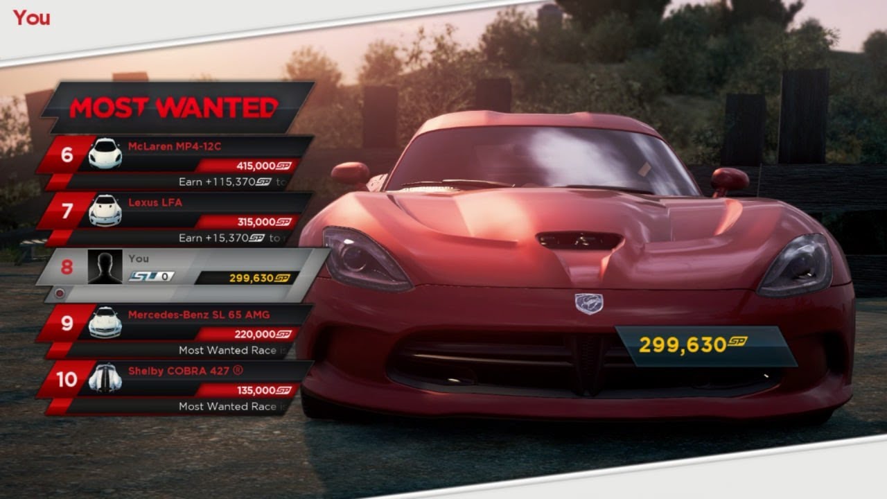 Need for Speed™ Most Wanted SRT Viper GTS - YouTube