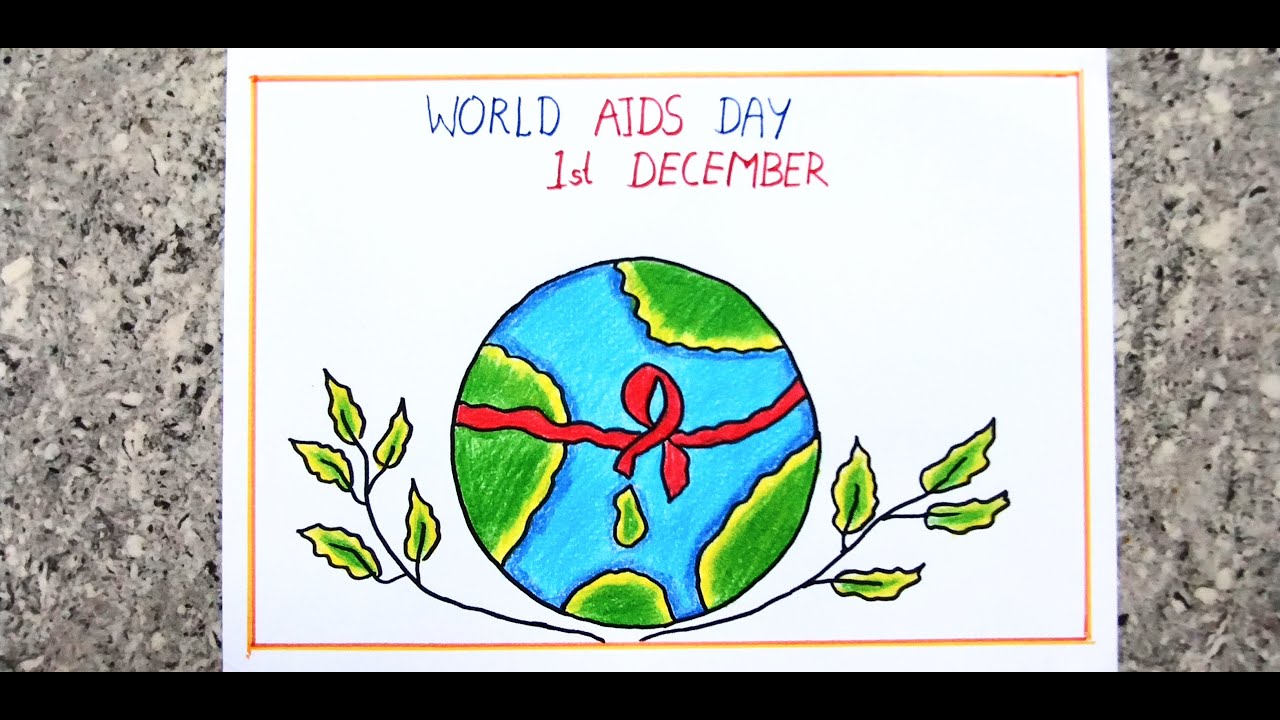 World AIDS day easy drawing | 1st December - YouTube