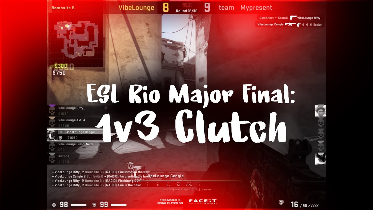 ESL Rio Major Final: 1v3 Clutch - YouTube