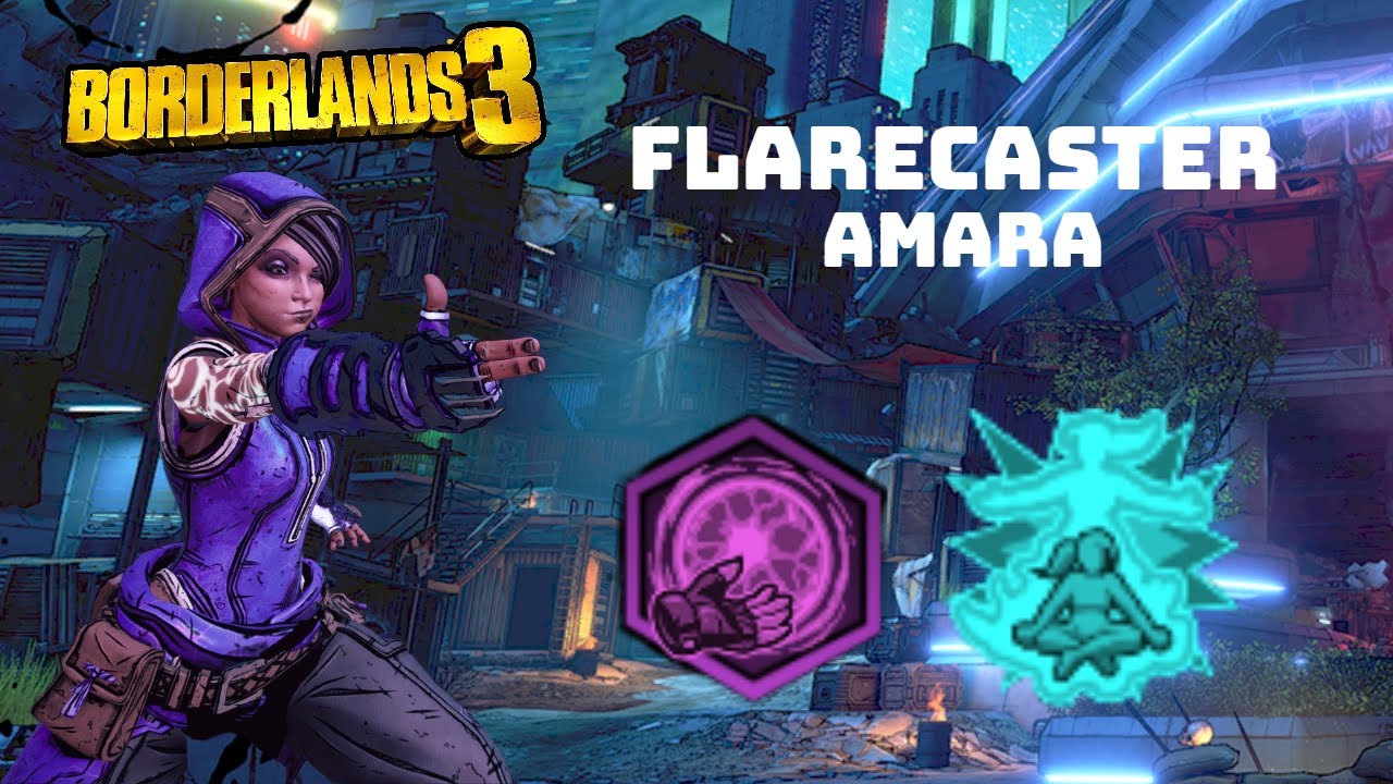 Borderlands 3 - My FlareCaster Amara (Action Skill build) - YouTube