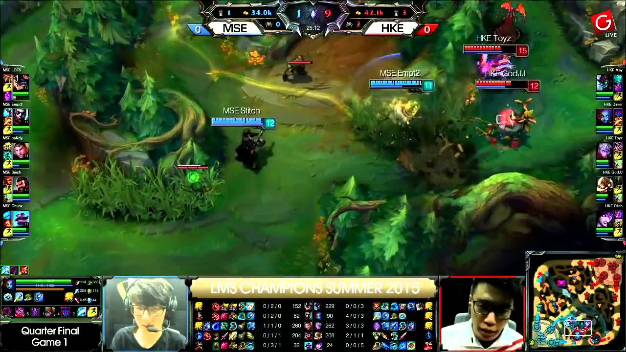LMS Summer 2015 Quarter Final HKE VS MSE Game 1 Highlight - YouTube