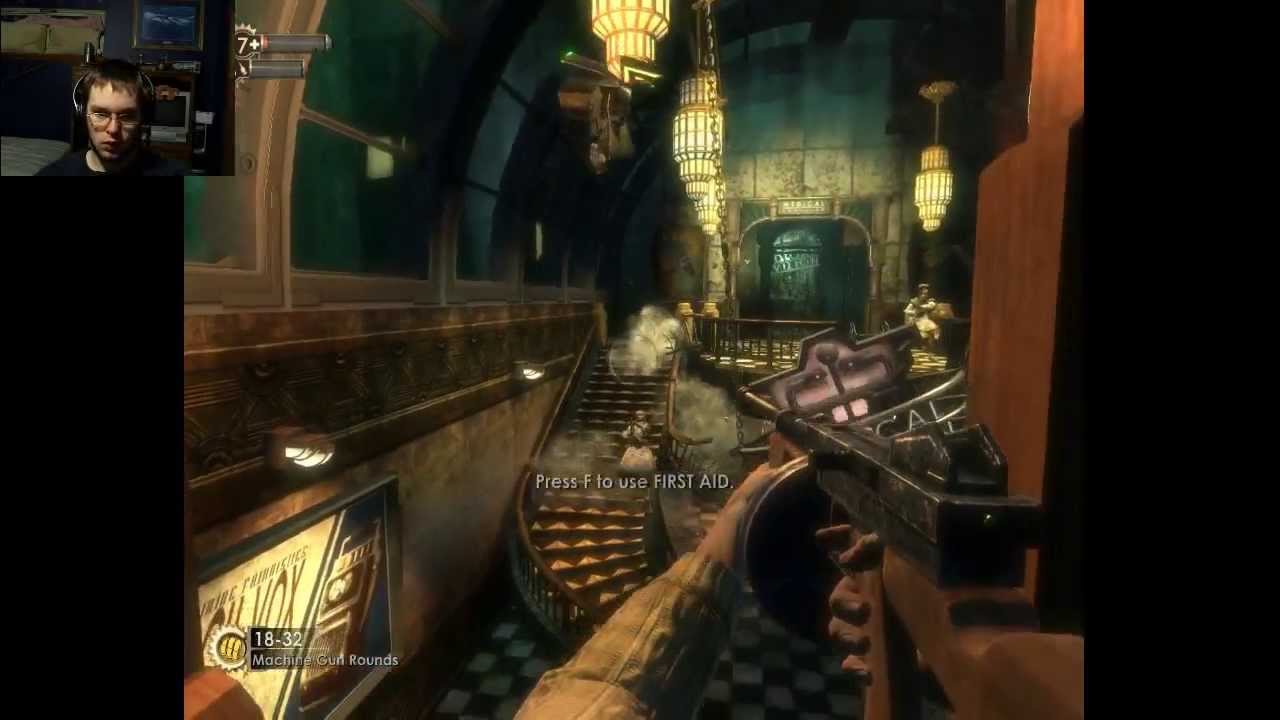 BioShock, Part 3: That machien gun. - YouTube