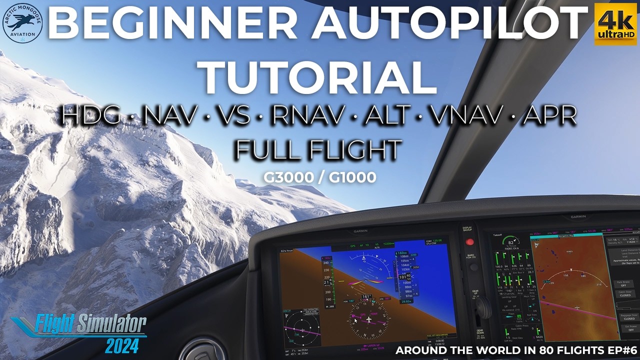 Full Autopilot Flight Tutorial | RNAV Approach | Vision Jet | MSFS ...