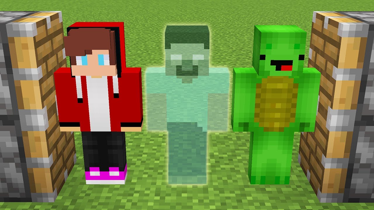 maizen jj and mikey + ghost herobrine = ??? - YouTube
