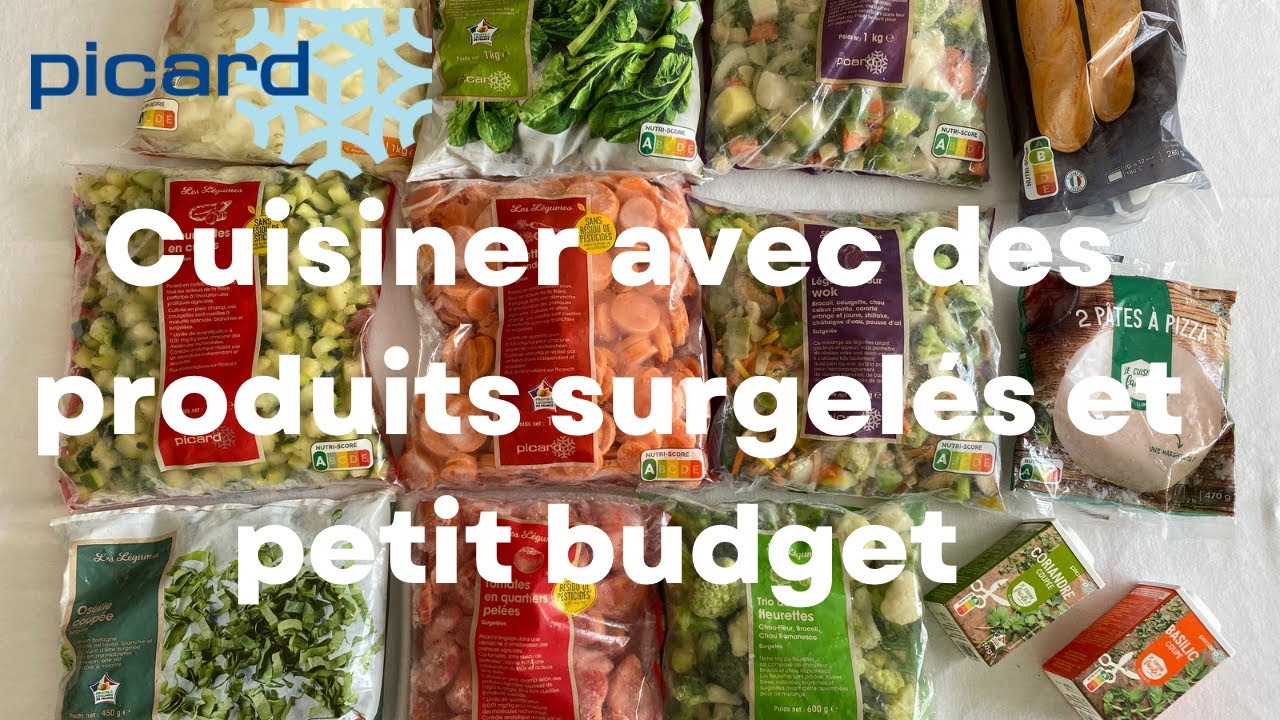 Retour de courses et idées repas avec des produits surgelés - YouTube