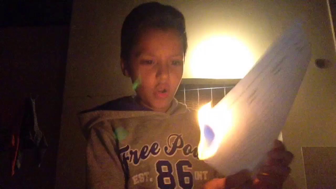 Homework on fire - YouTube