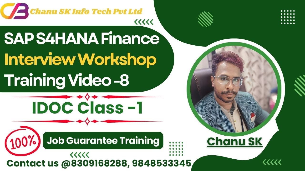 SAP S4HANA Finance Interview Workshop Training Video 8 - SAP FICO Interview Workshop Video - YouTube