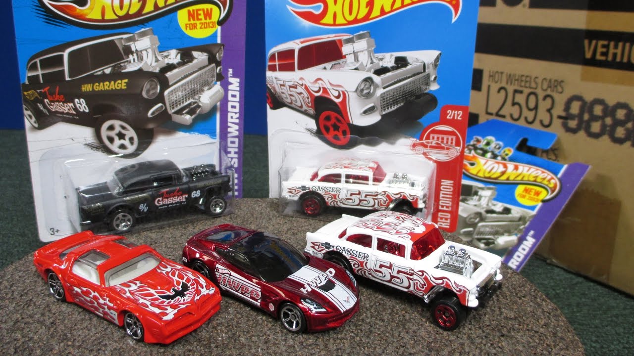 Target Exclusive Red Edition '55 Chevy Bel Air Gasser, Pontiac Firebird ...