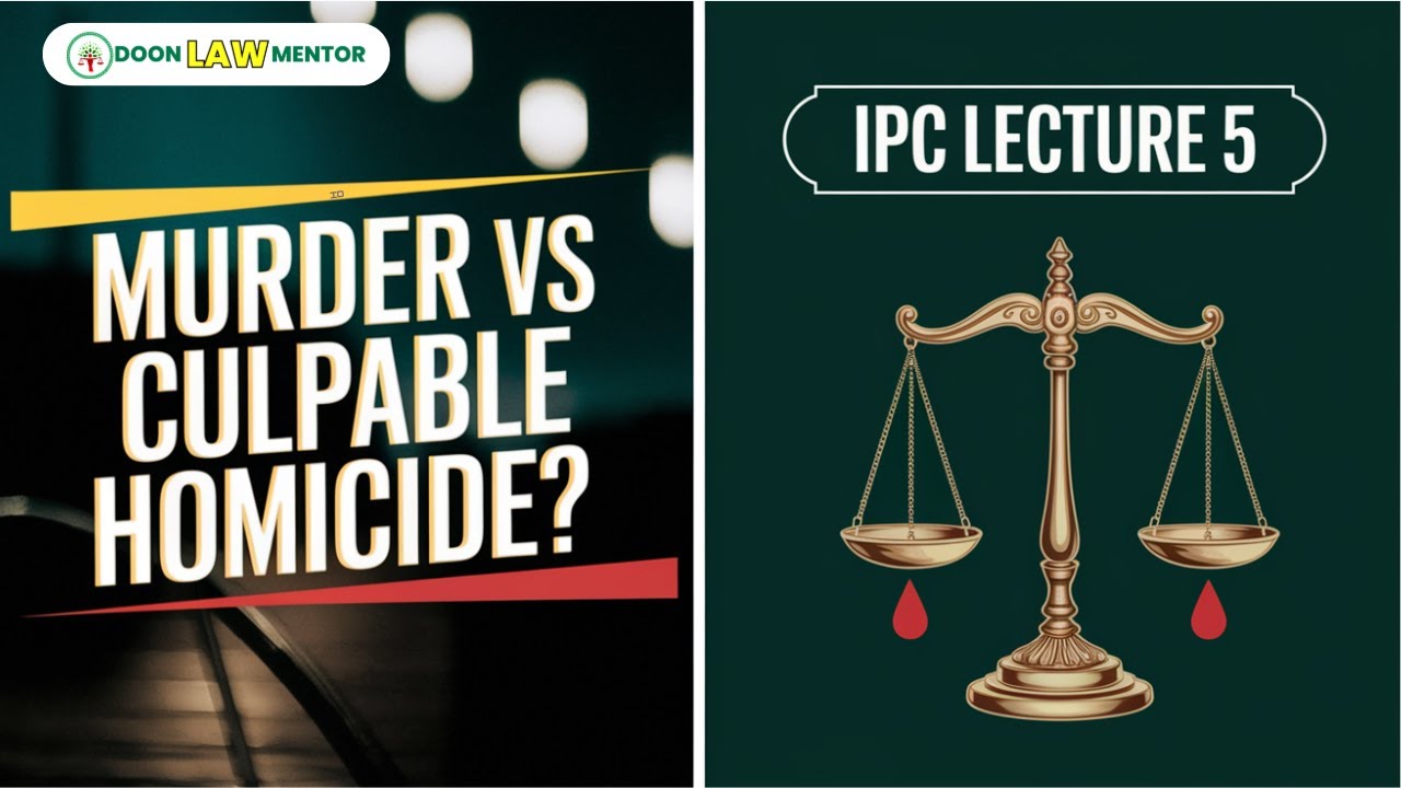 Law on Culpable Homicide and Murder | Indian Penal Code 1860 ...