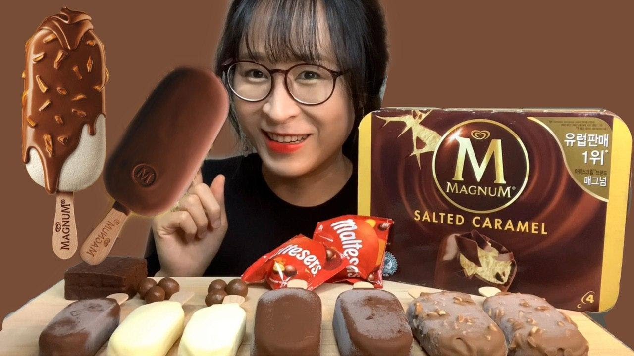 Ăn SÔ CÔ LA bọc kem MAGNUM, giòn tan, mát lạnh, cực đã #68 - YouTube