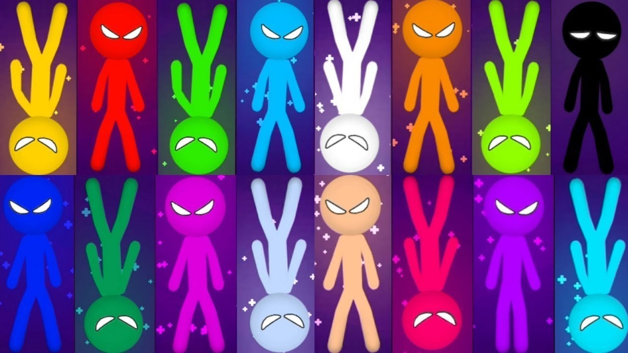 The Stickman MINIGAMES Random Gameplay - Stickman Party 1 2 3 4 Player ...
